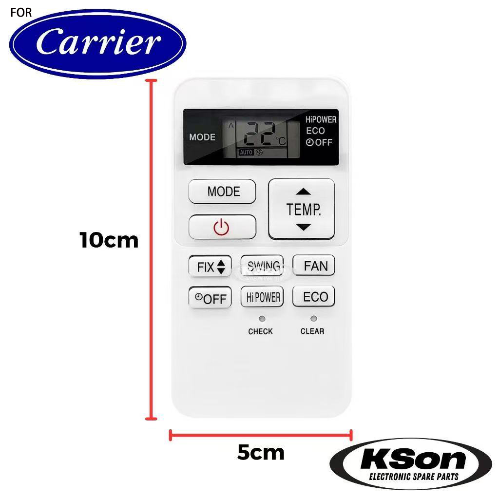 Carrier AC Remote Control, Model 02NE, Carrier Air Conditioner ...