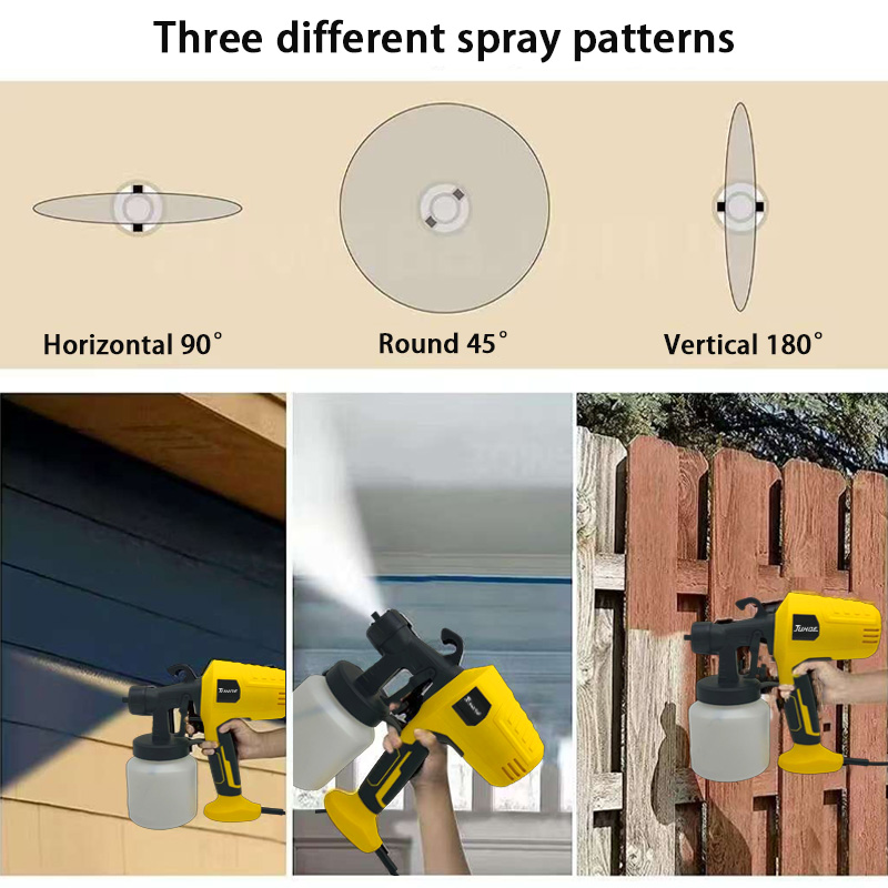 500W Electric Spray Gun High Power Household Spray Paint 880ML Spray ...