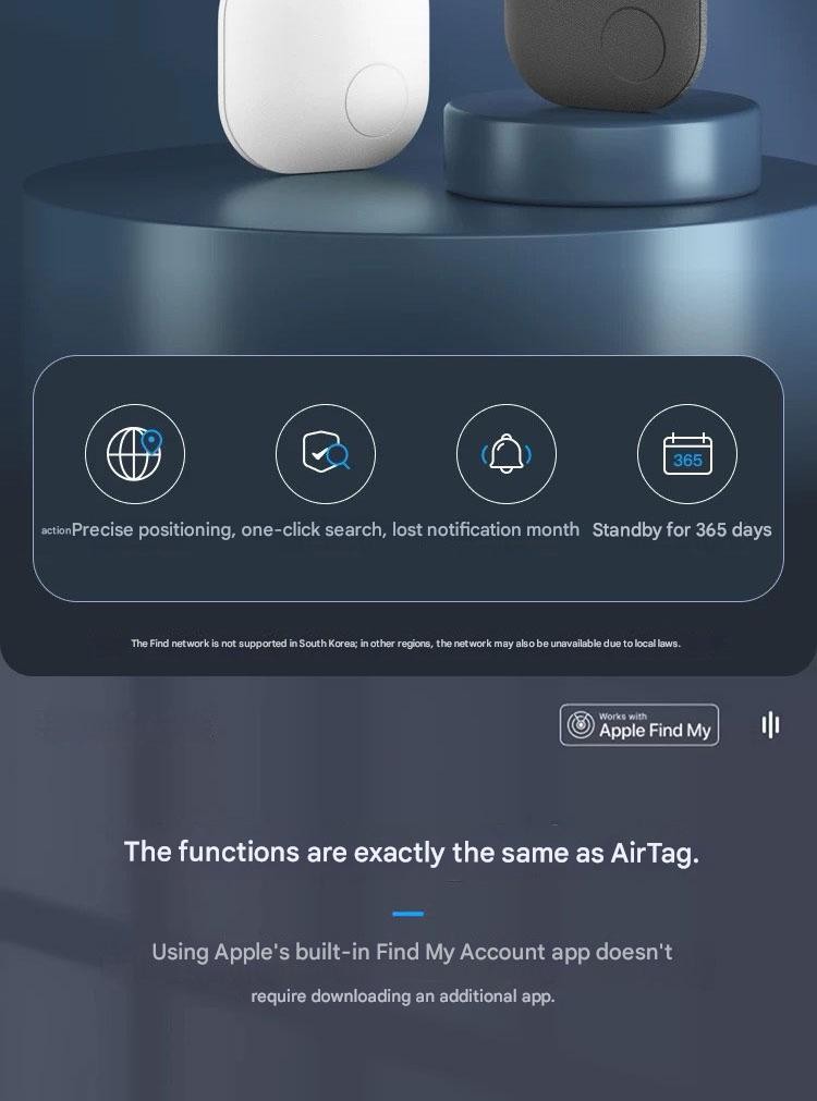 Sorf Smart GPS Tracker Mini Tag Anti Lost Device for IOS Find My APP ...