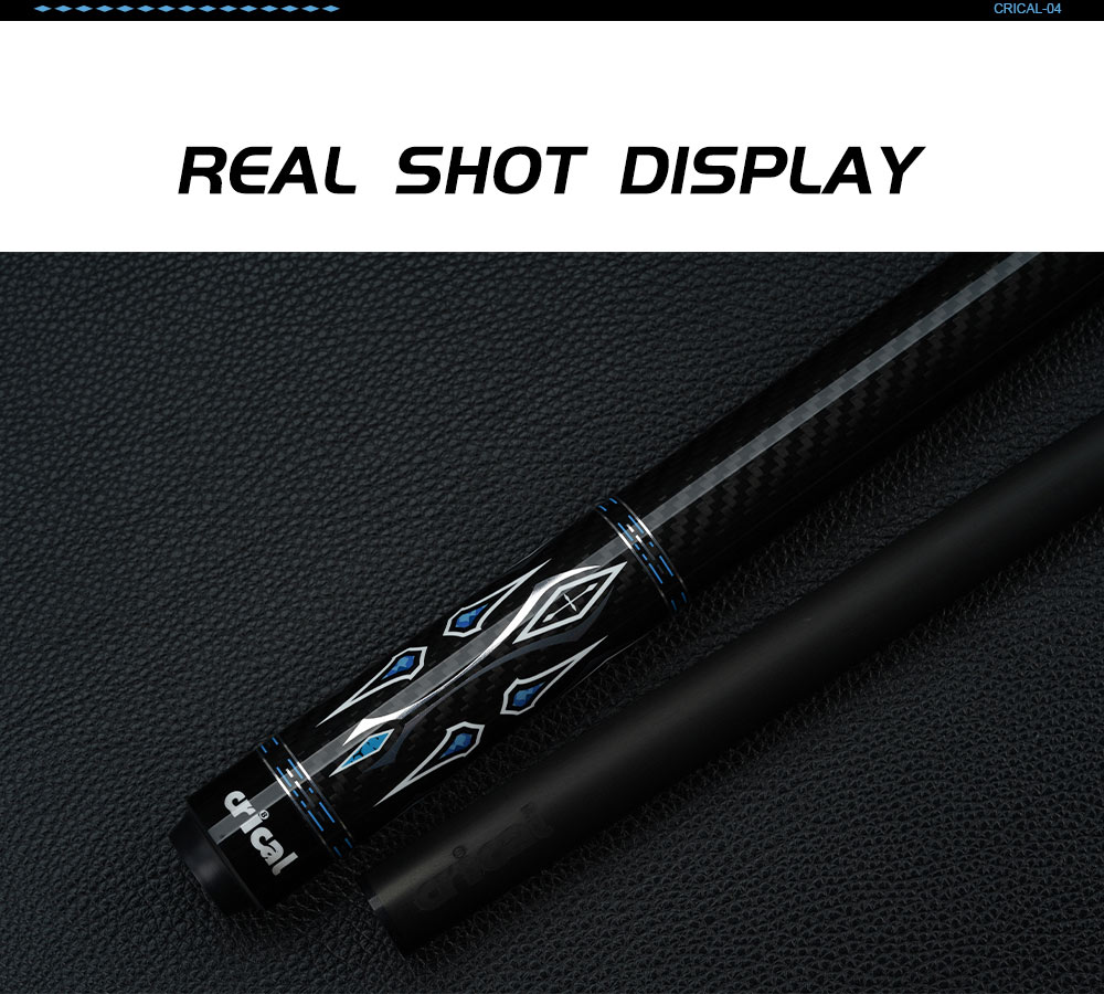 CRICAL CL-04 Carbon Fiber Pool Cue 12.5mm Tip 3/8*8 Radial Joint Carbon ...