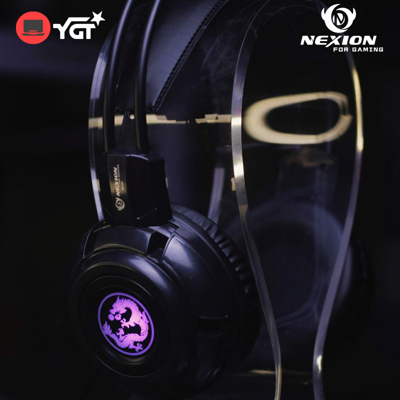 NEXION Dragon Wired Gaming Headset With Mic Surround Sound Over Ear RGB ...