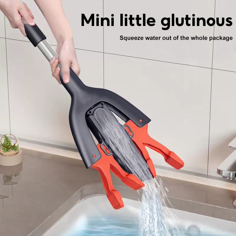 SUNNY SPACES Mini Sponge Mop with Squeezer Desktop Glass Cleaning Tools ...