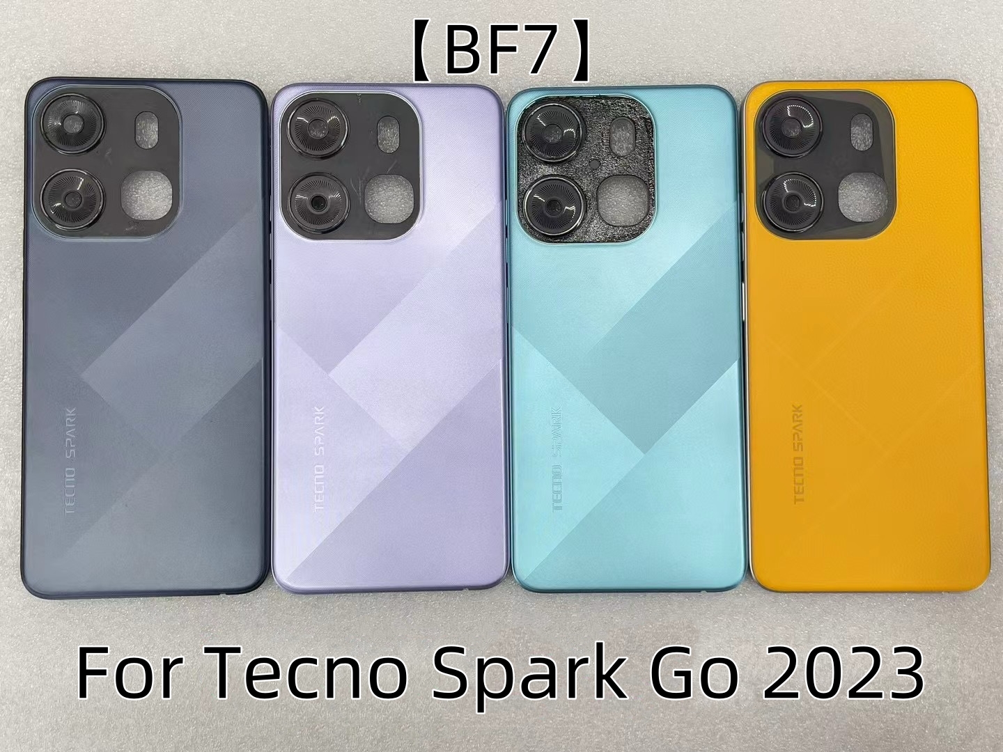 For Tecno Spark Go 2023 BF7 Housing Battery Back Cover Rear Door ...