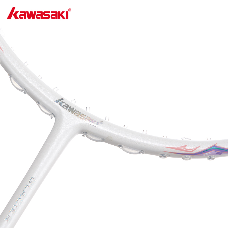 Kawasaki Full Carbon Fiber Badminton Racket GLACIER 5U 18-30LBS ...