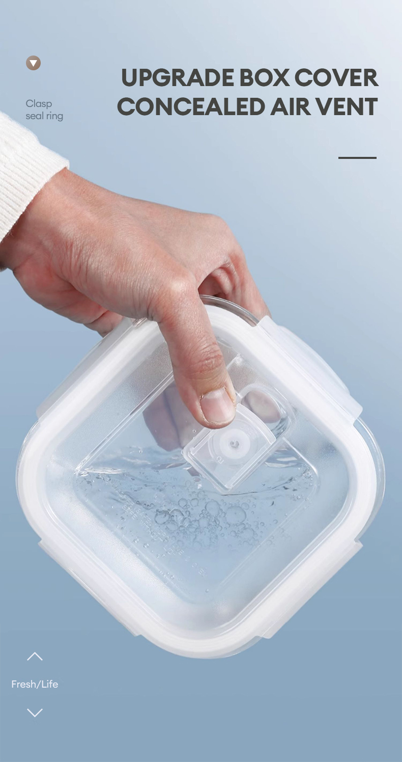 KEVE Glass Lunch Box for Adult Glass Food Container with Cover ...