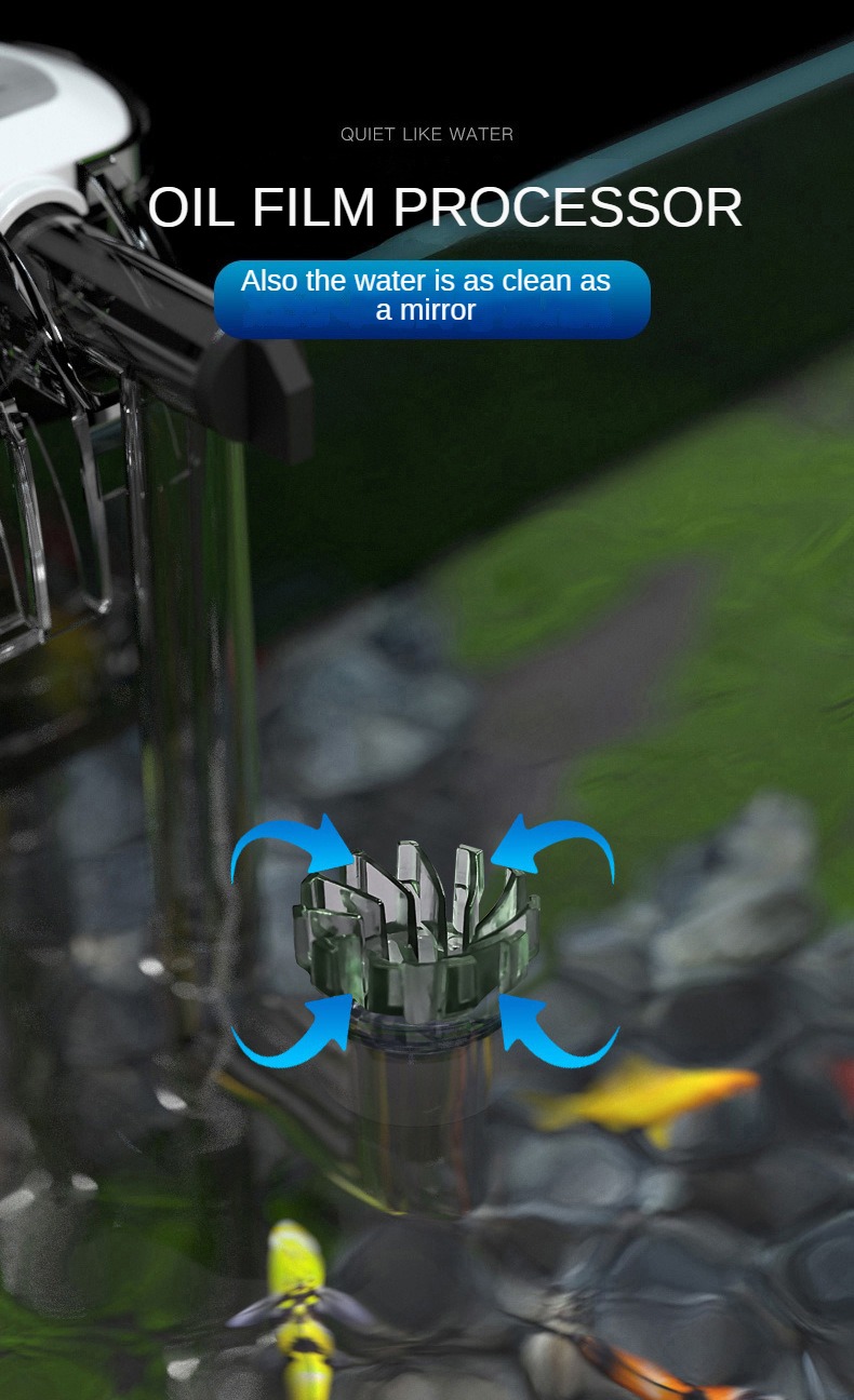 TOPOP Fish Tank Slim Hang-On Filter Water Purification Circulation ...