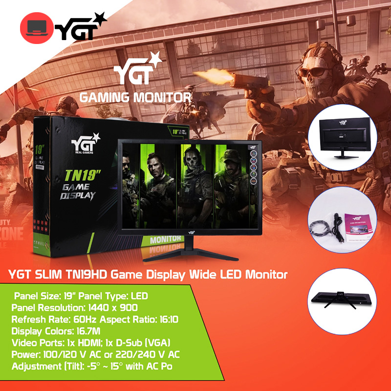 YGT FHD Monitor 27/24/23.8/21.5/20/19 Inch 60Hz 75Hz Brand New Original ...