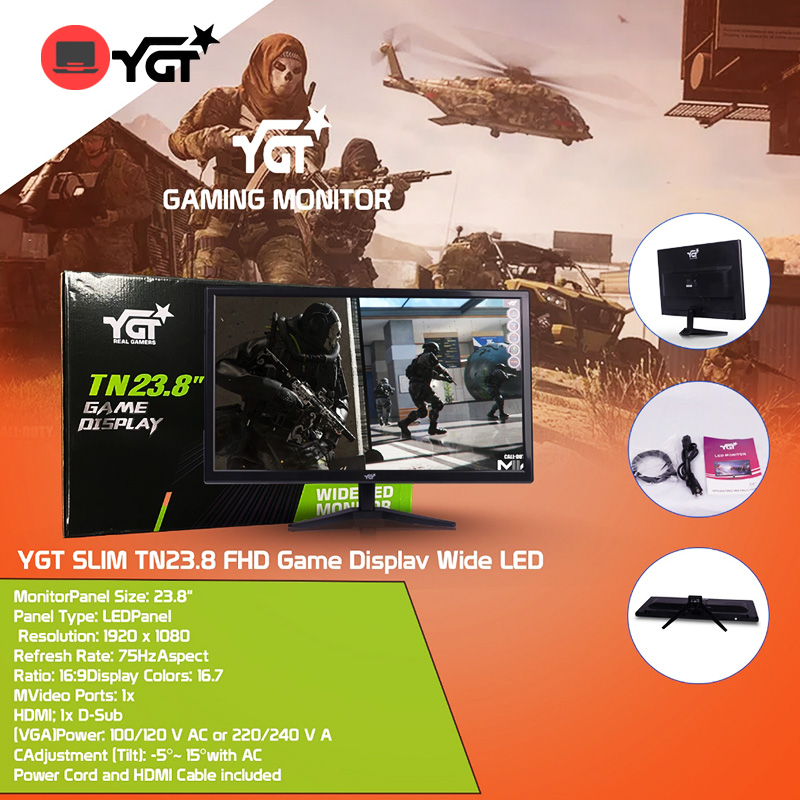 YGT FHD Monitor 27/24/23.8/21.5/20/19 Inch 60Hz 75Hz Brand New Original ...