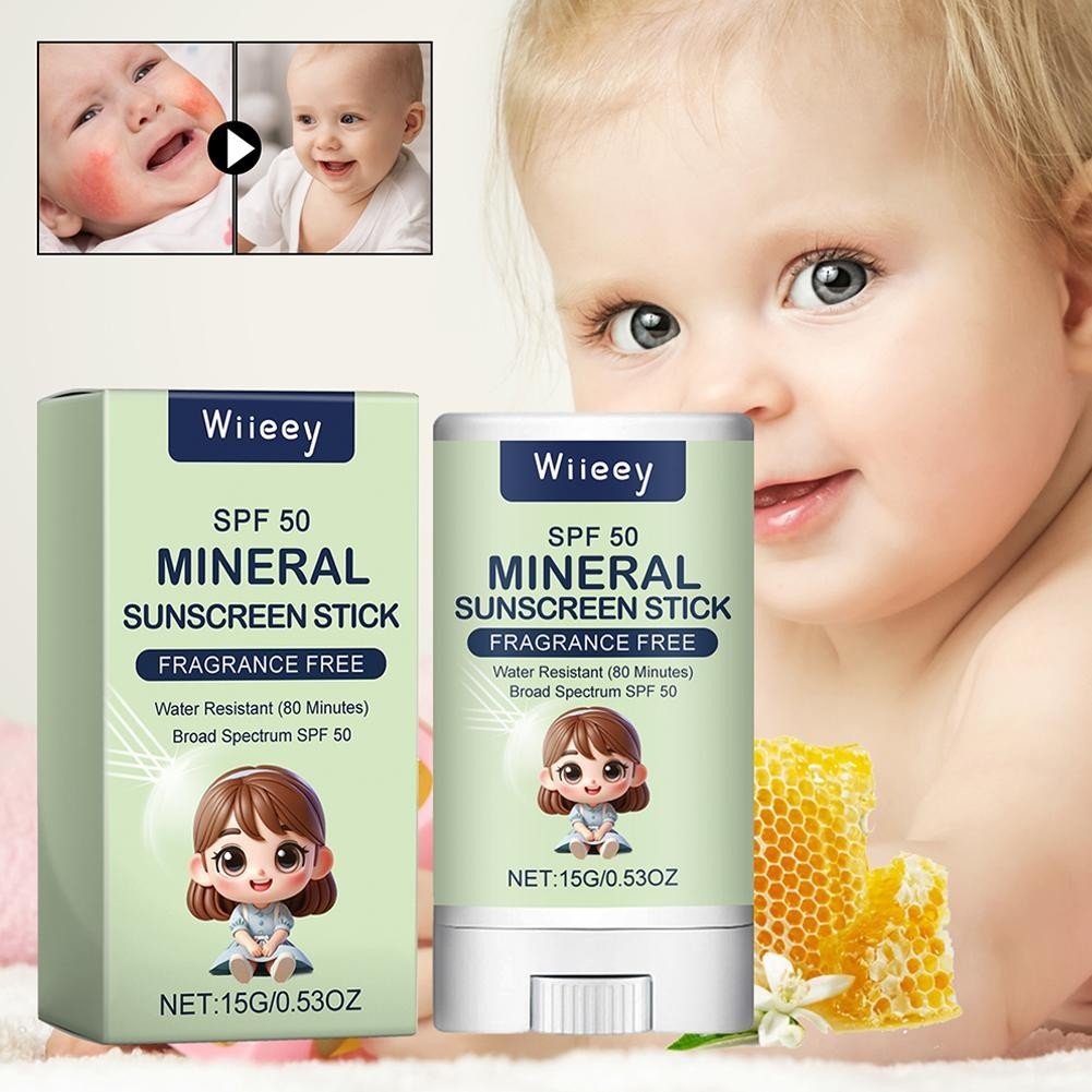 New Sunscreen Stick for Kids - Mineral SPF 50 Moisturizing Face Stick ...