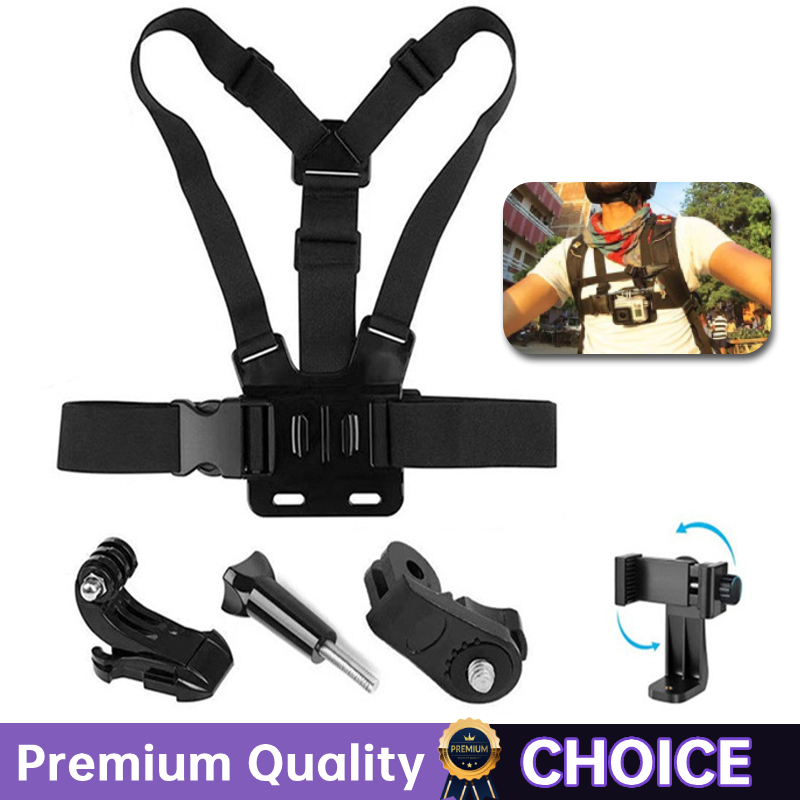 Universal Chest Phone Holder Grips For GoPro Camera Mount Bracket ...