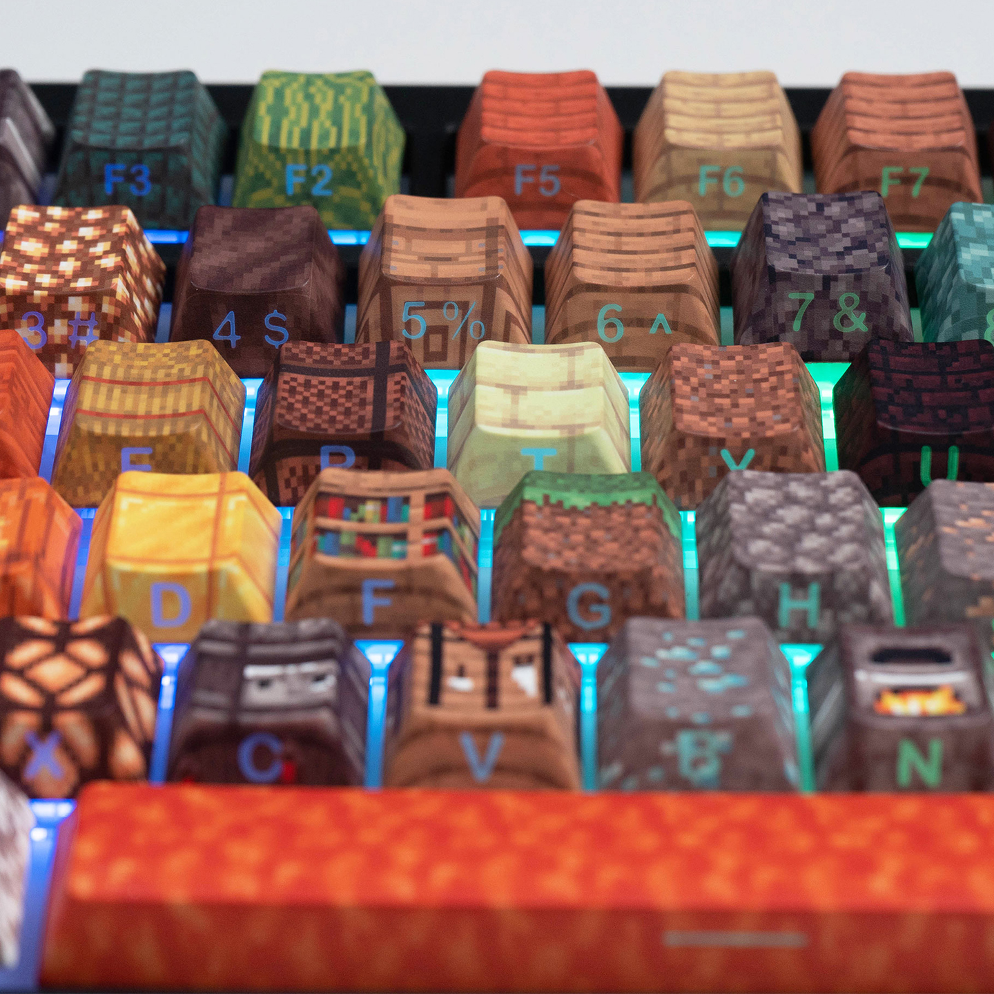 Minecraft Keycaps Side Shine through PBT keycap set for Mechanical ...