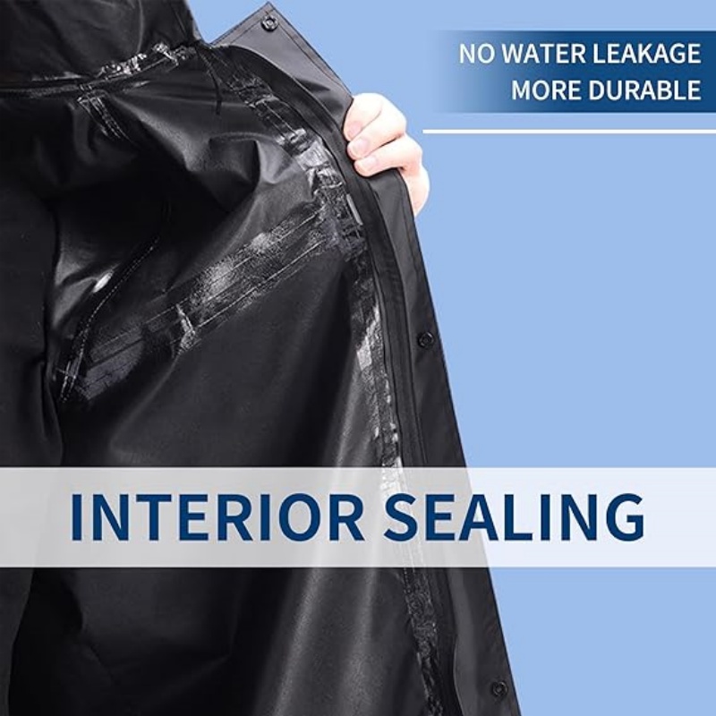 Rain coat For Adult Unisex Waterproof and Rainstorm Proof Motorcycle Raincoat Poncho Waterproof ...