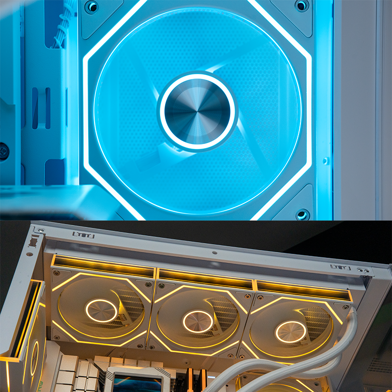 Jungle Leopard Prism 4RS Ultra ARGB CPU Fan 120mm Black / White PC ...