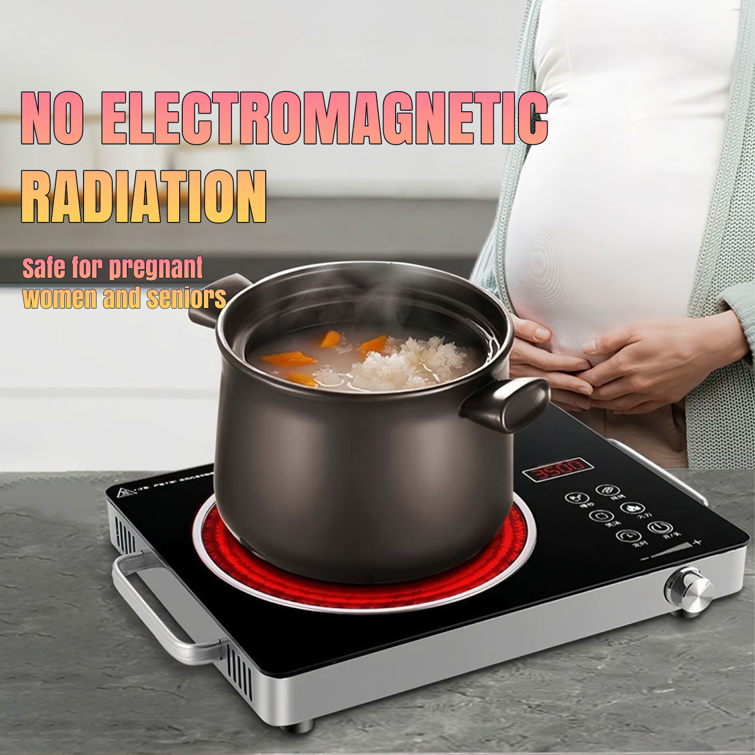Infrared Ceramic Cooker 3500W | Fast Heating | No EM Radiation | All ...