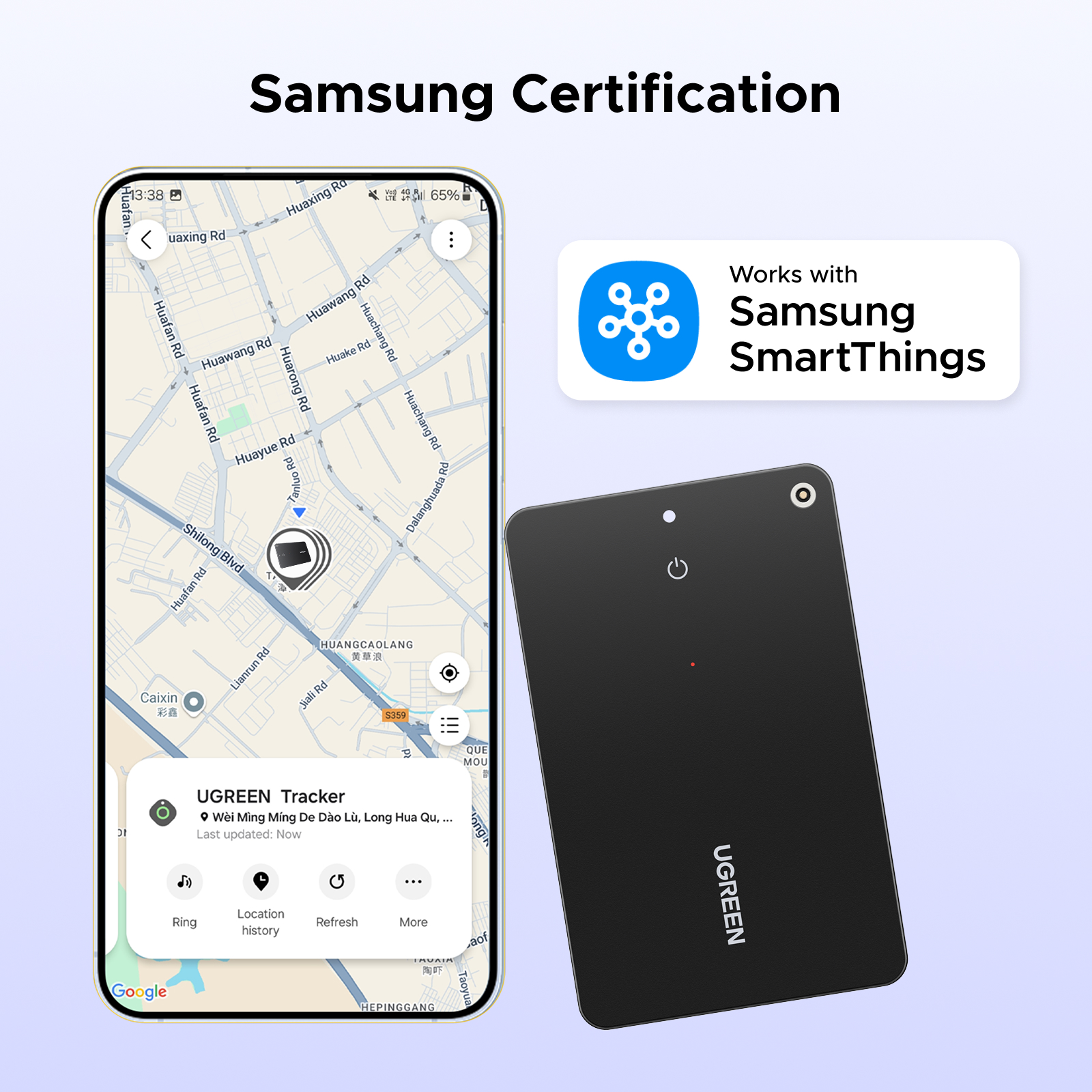 UGREEN Tracker Slim Work with Samsung SmartThings AirTag Smart Tracker ...