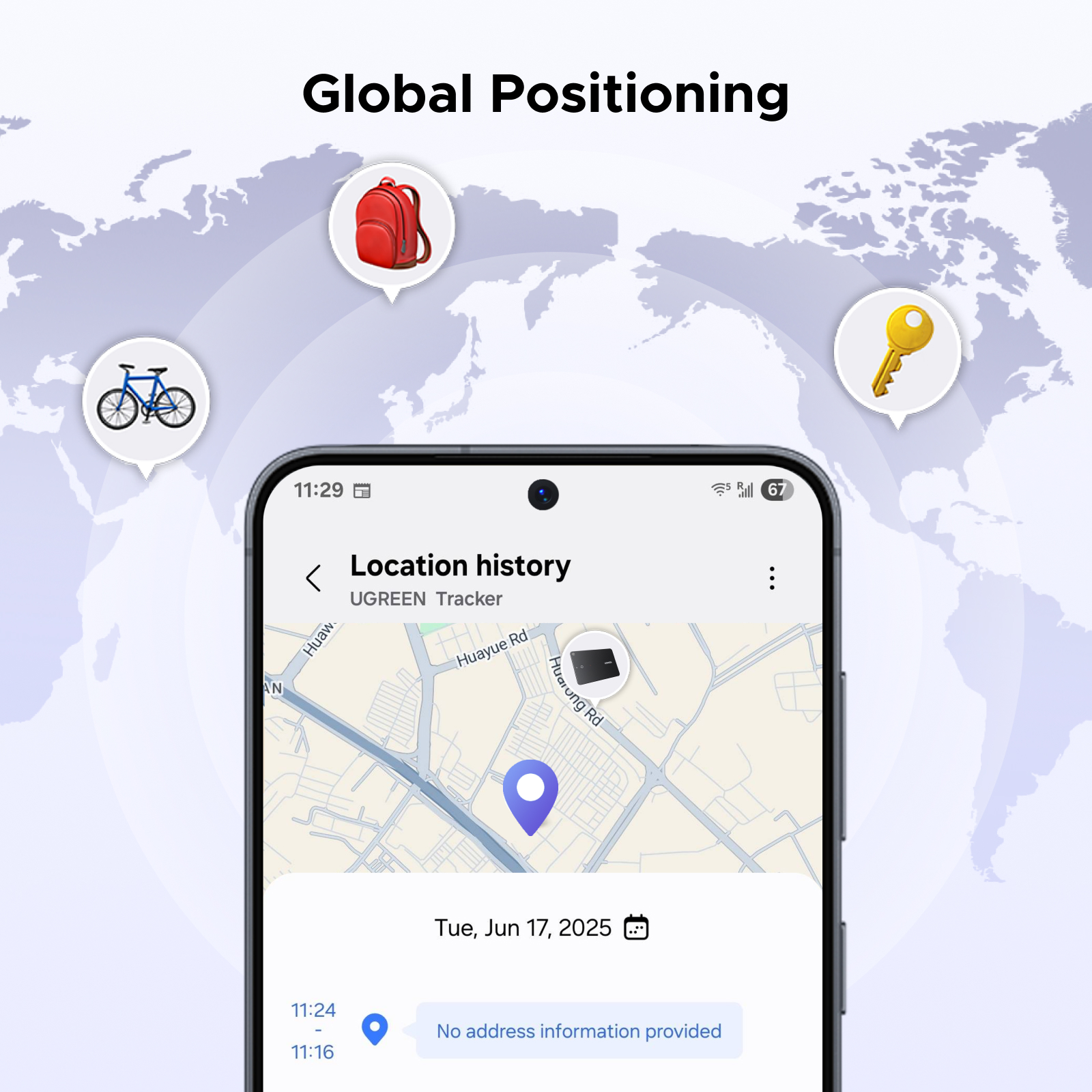 UGREEN Tracker Slim Work with Samsung SmartThings AirTag Smart Tracker ...