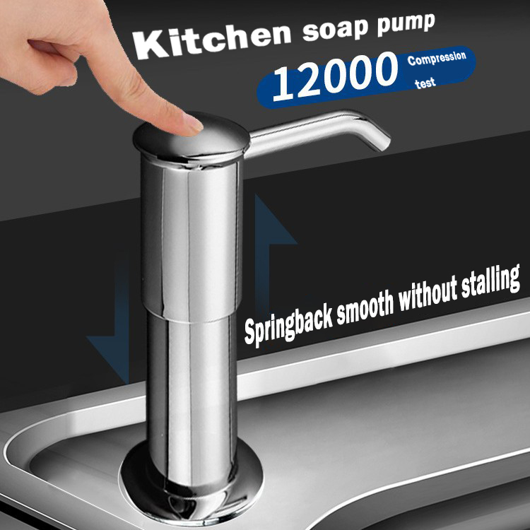 Megahome Kitchen Sink Liquid Soap Dispenser Stainless Pump Extension ...