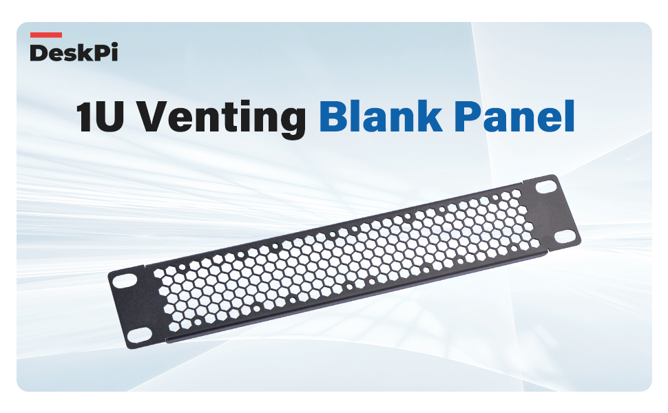 DeskPi Rackmate 1U Venting Blank Panel Metal Rack Mount for 10 Inch ...