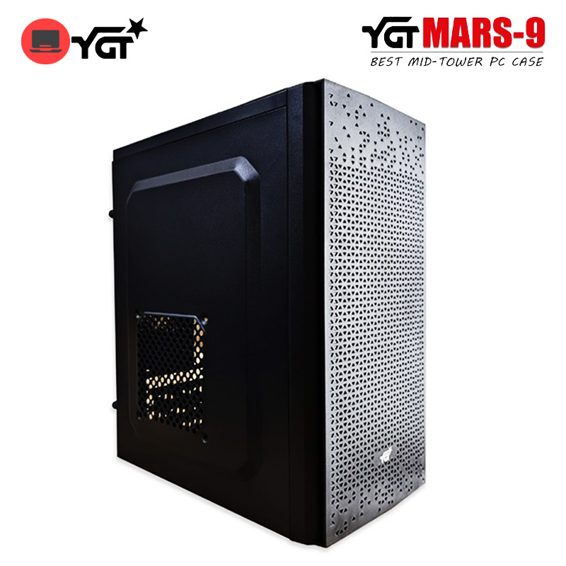 YGT PC Case With PSU Gaming/Office Computer Case Mars Series Micro-ATX ...
