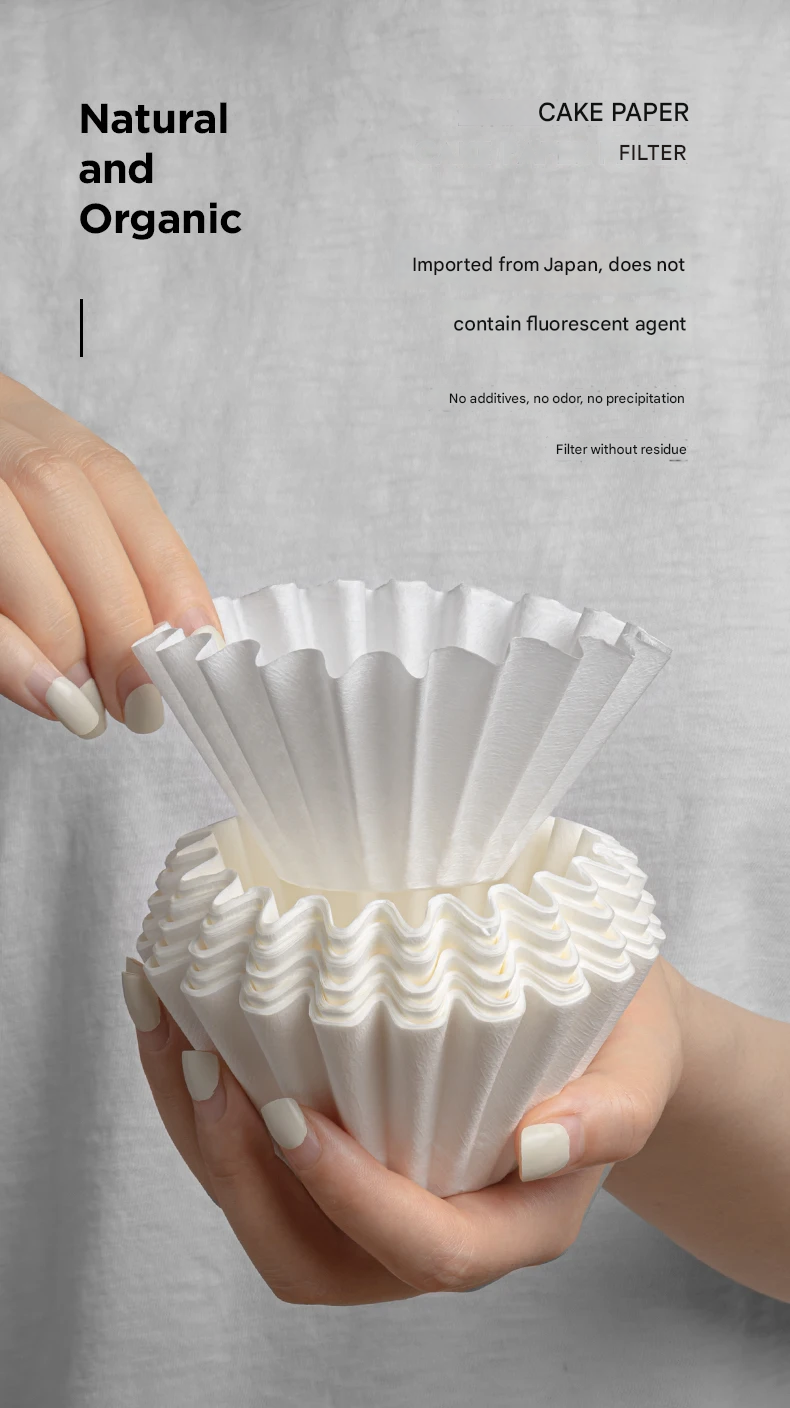 50pcs Single Serve Coffee Filter Paper for Coffee Grinder and Machine ...