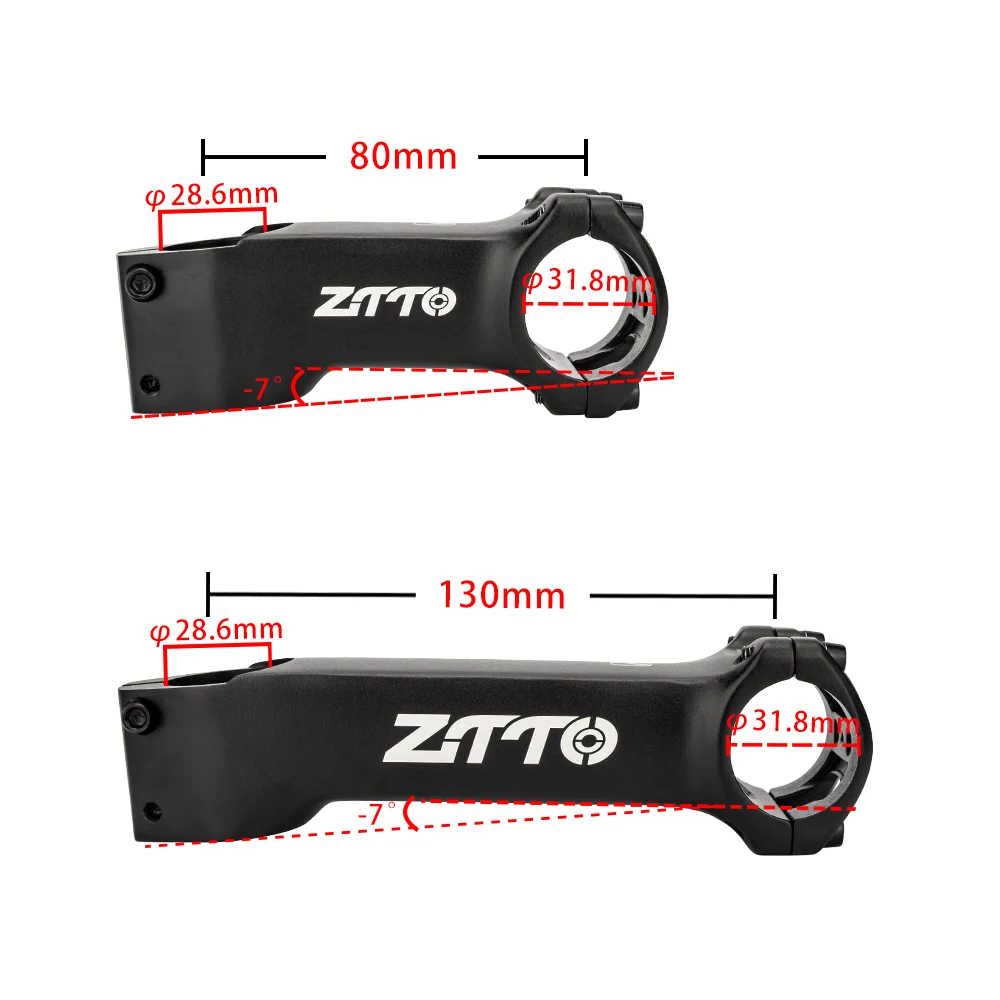 ZTTO MTB Internal Cable Routing Stem Road Bike 80/90/100/110/120/130mm ...