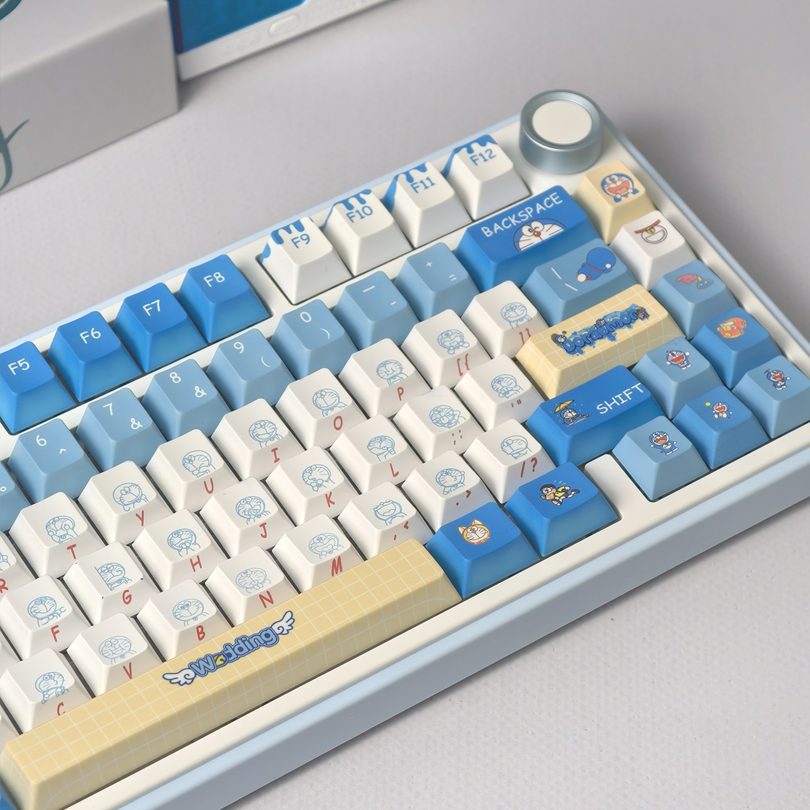 Doraemon Keycap Cherry Profile 120 Keys PBT Five-sided Dye Sublimation ...