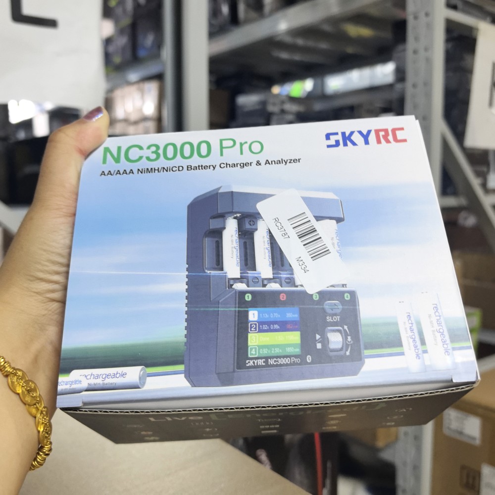 【Original】SkyRC NC3000 Pro NiMH NiCd Battery Charger LED APP Control Smart Battery Charger ...