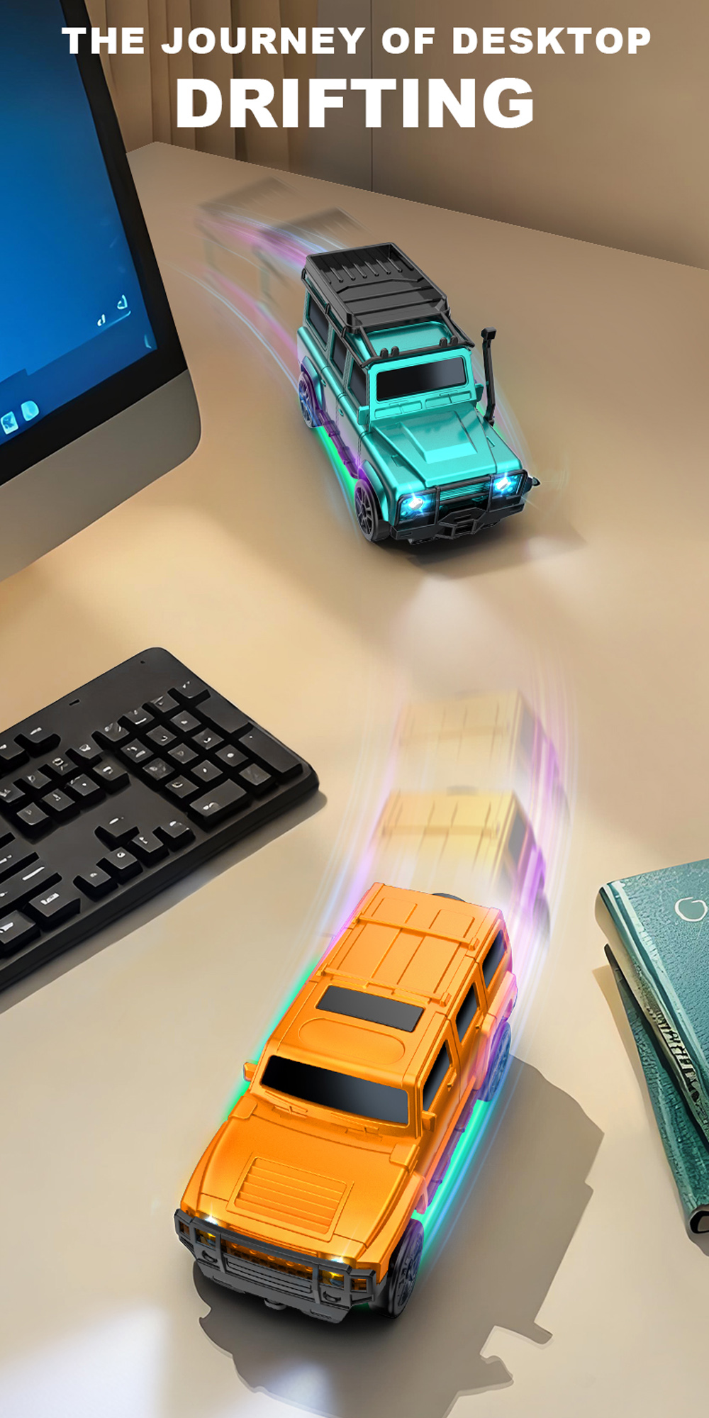 1/64 Mini RC Drift Car Land Rover Hummer 4WD Off-road Climbing Toy Car ...