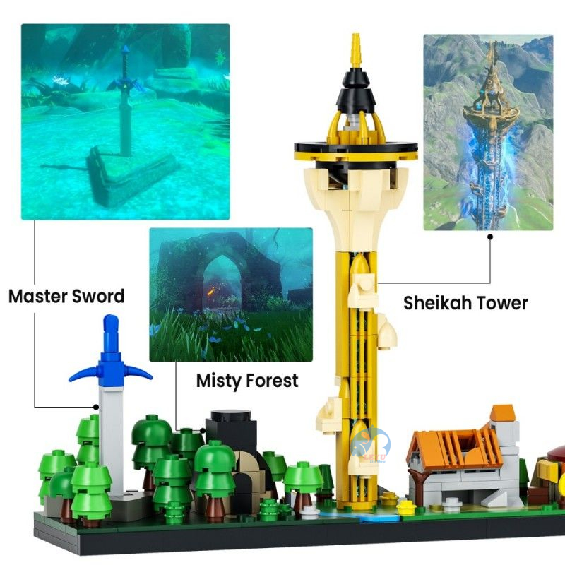 MOC Legend of Zelda Toy Set Skyline Series Building Blocks Assembly ...