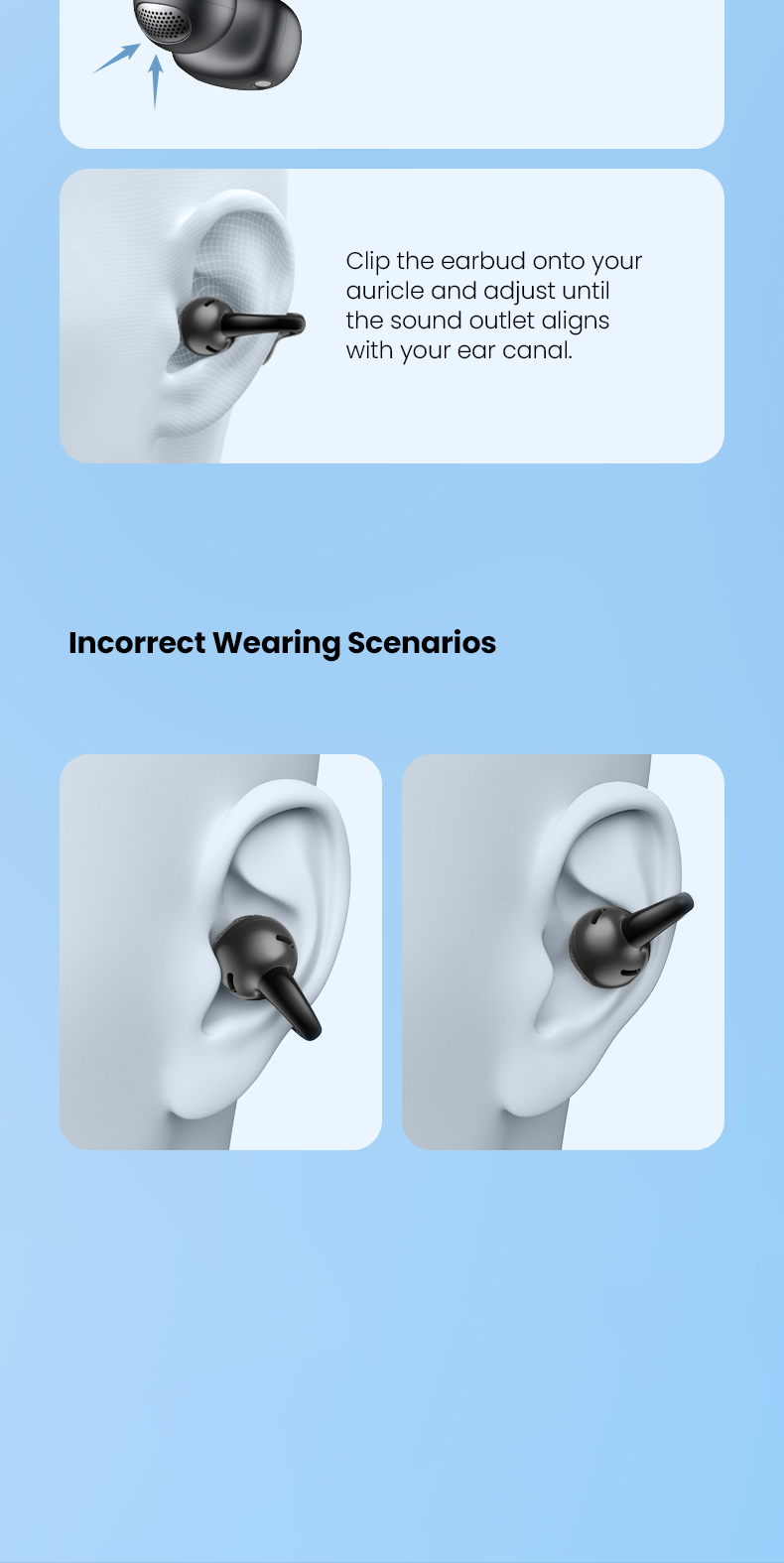 EDIFIER Comfo Q Open-ear True Wireless Earbuds Bluetooth V5.4 32hrs ...