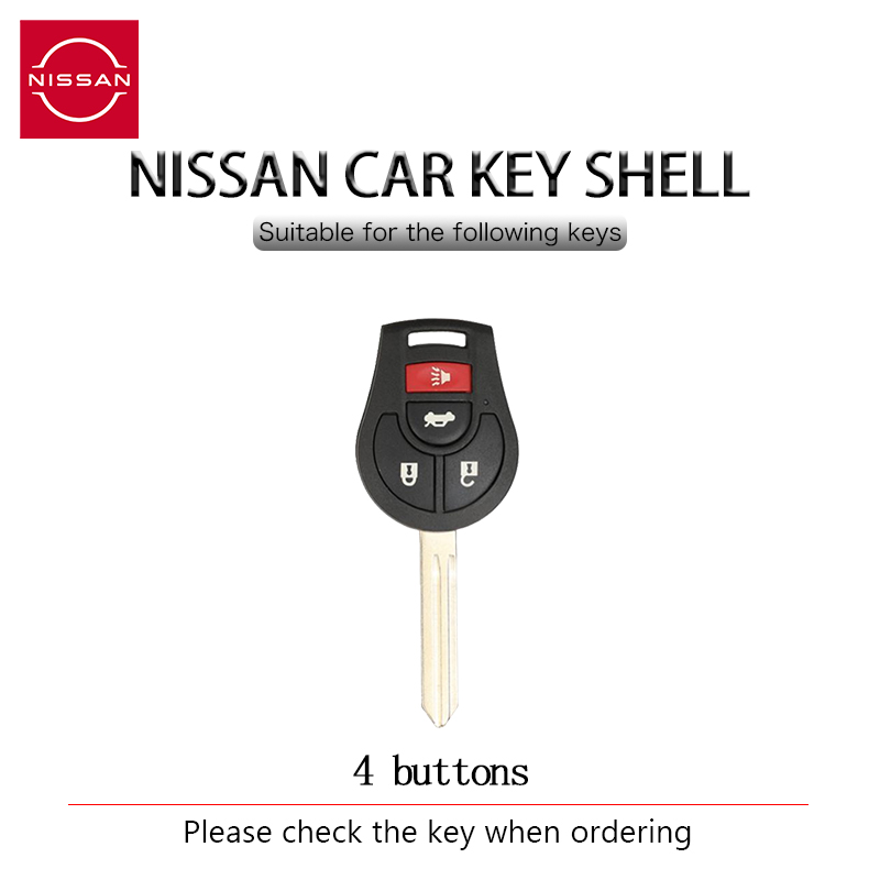 Nissan Car 4-buttons remote key shell for Nissan almera/march/navara ...