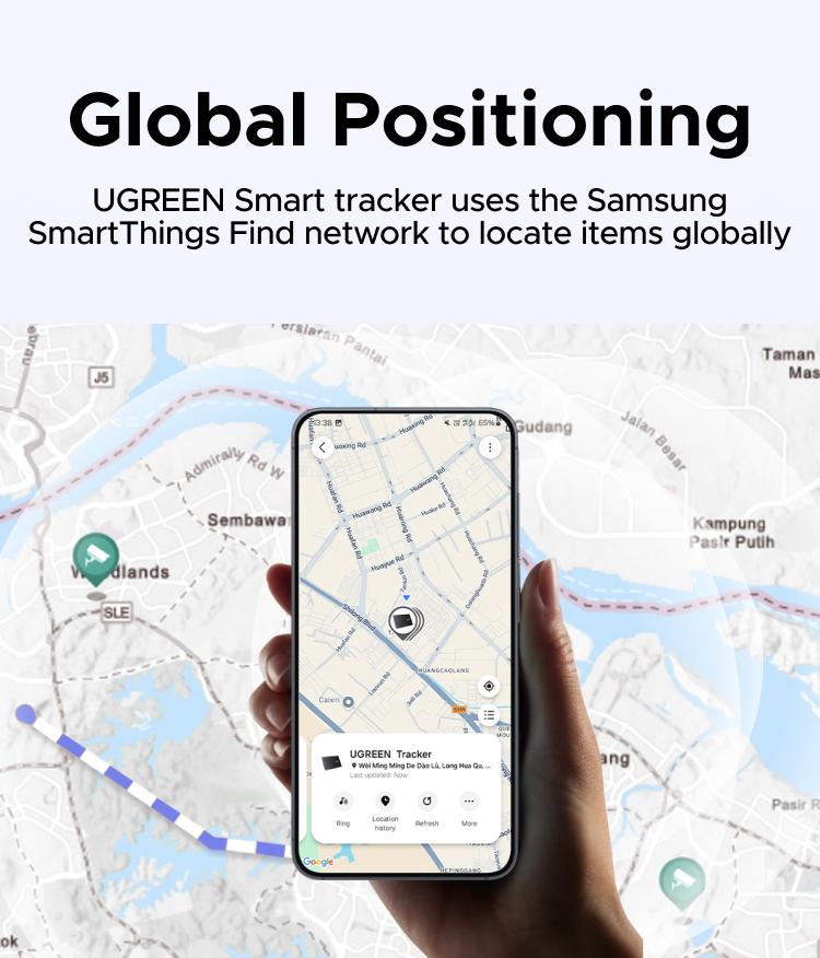 UGREEN Tracker Slim Work with Samsung SmartThings AirTag Smart Tracker ...