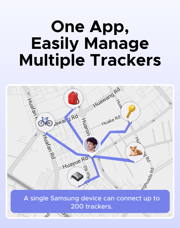 UGREEN Tracker Slim Work with Samsung SmartThings AirTag Smart Tracker ...