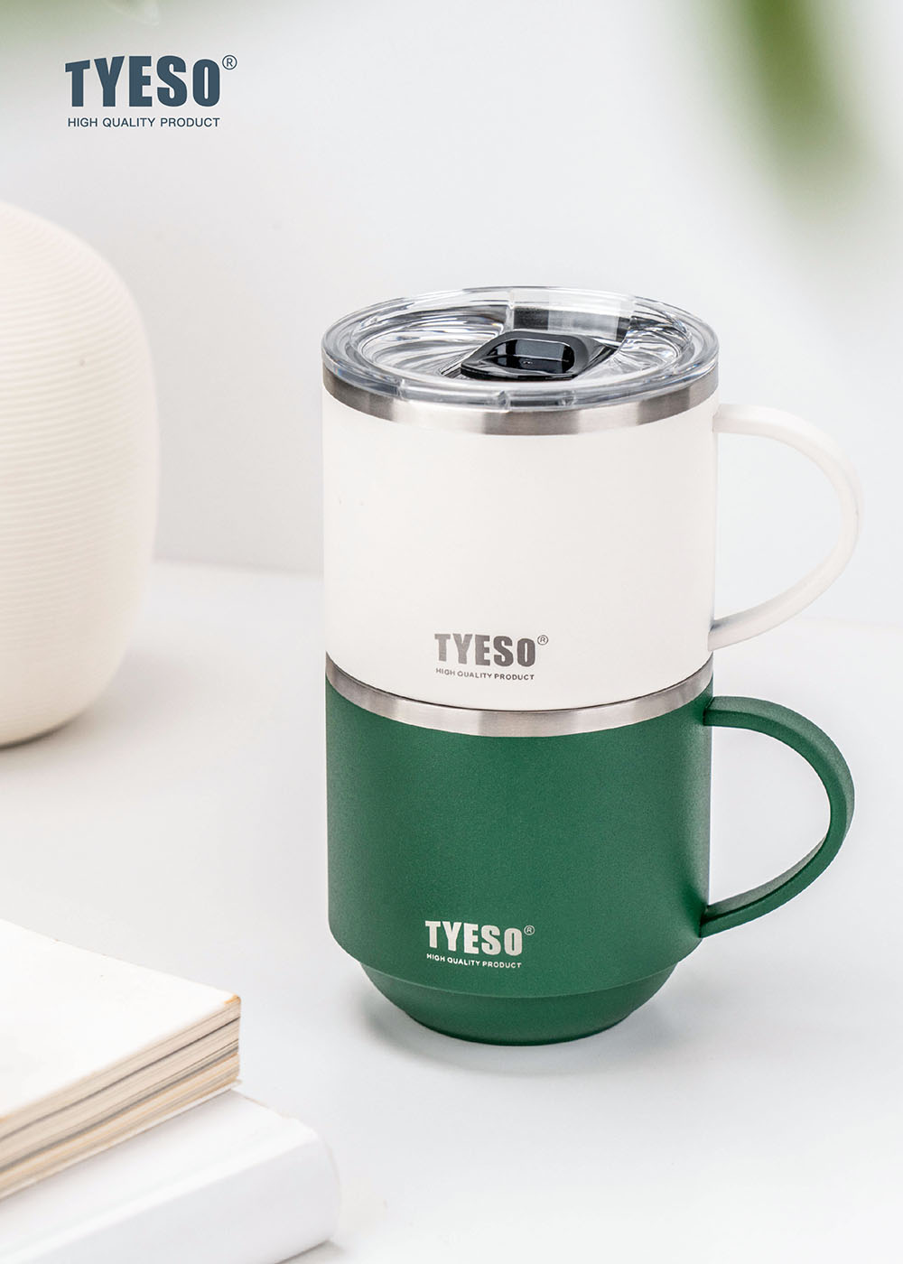 TYESO Stainless steel Thermos 21#Coffee Mug/Cup tumbler TS-8825 330ml ...