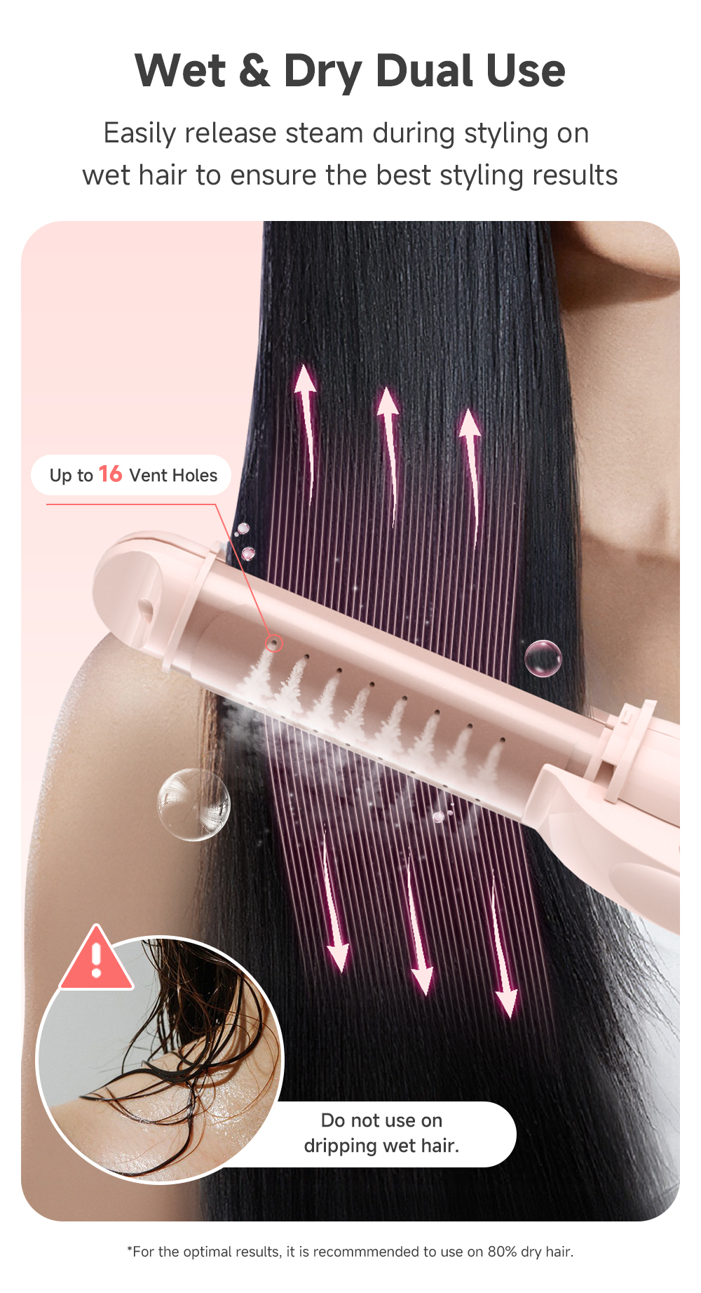 Simplus 2 in 1 Hair Straightener And Curler Flat Iron Ceramic Coating ...