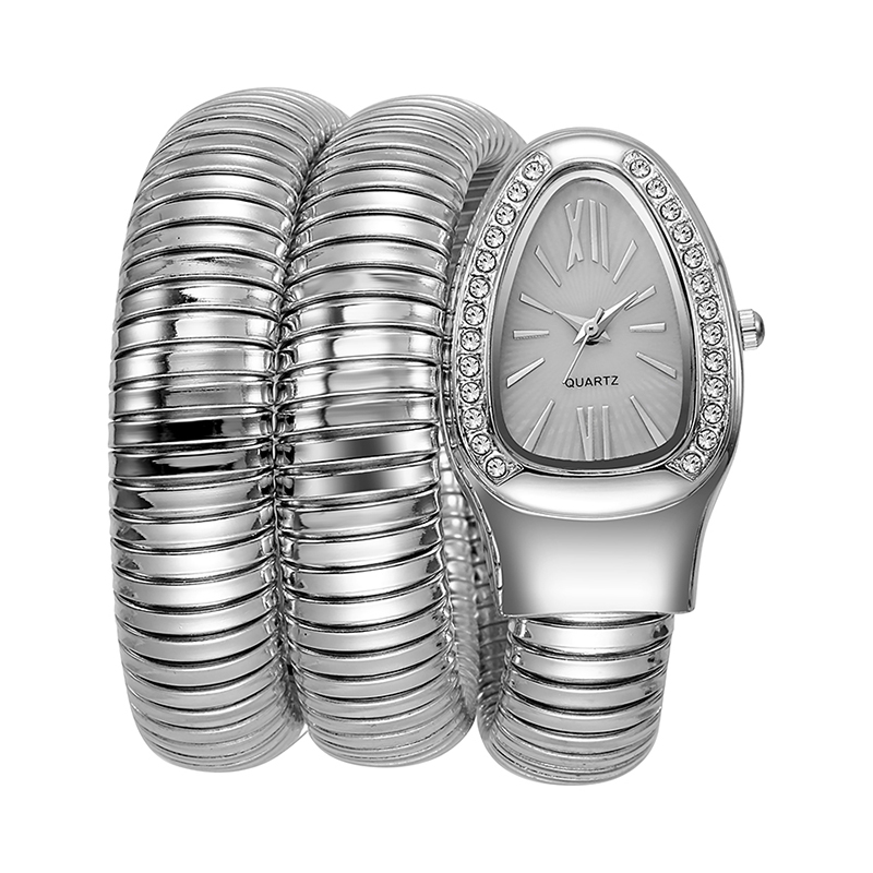 Snake-shaped Watch - Women's Fashion Bracelet Watch, Creative Hip-hop ...