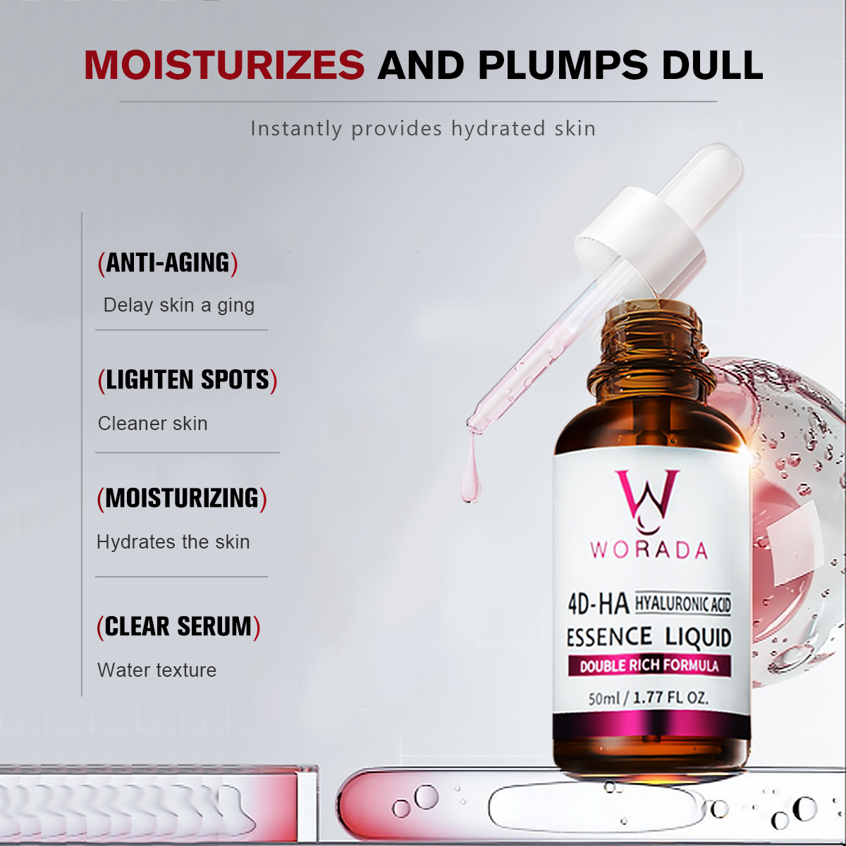 WORADA hyaluronic acid serum serum for face and dark spot serum for ...