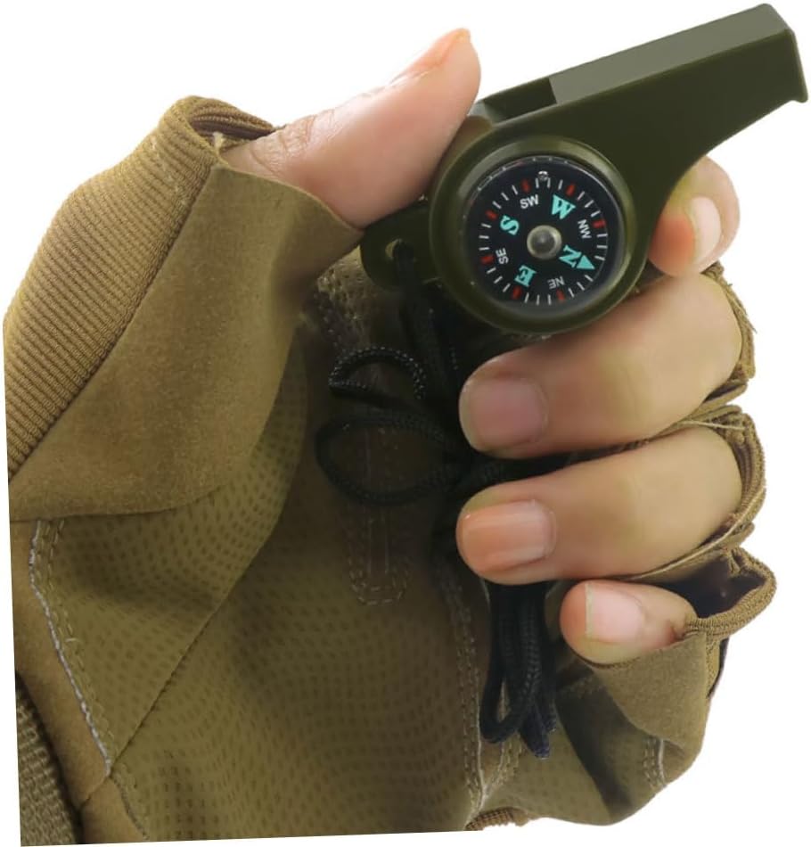 1 Piece 3-in-1 Emergency Survival Whistle With Compass Thermometer ...