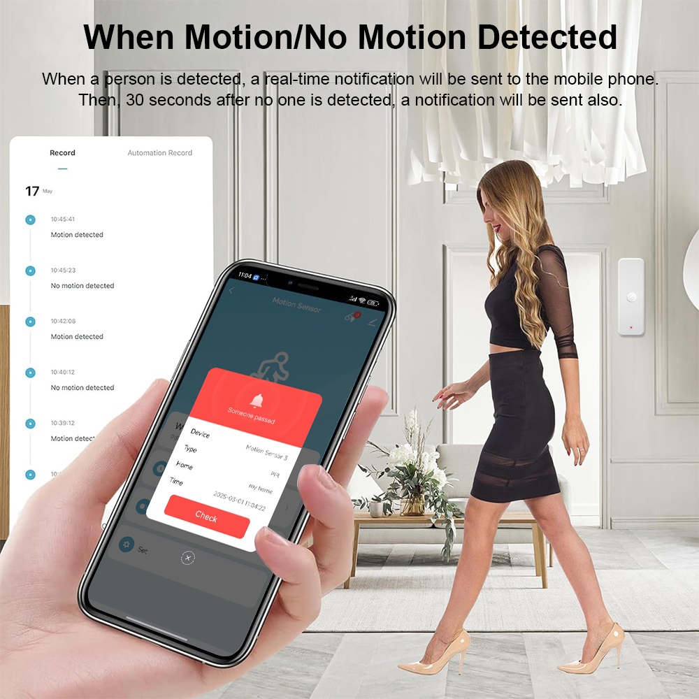 Tuya WiFi/Zigbee PIR Motion Sensor for Smart Home, Human Infrared ...