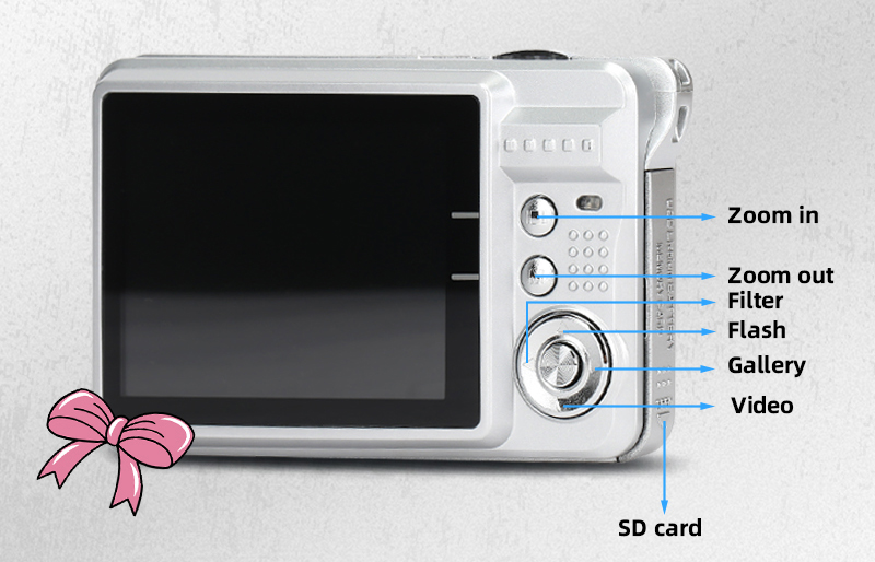 KiTBEEZ KC-1 Retro CCD Camera 48MP 16X Digital Zoom 2.7inch LCD Anti ...