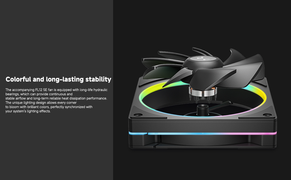 Deepcool LM360 LM240 CPU AIO Cooler 360mm 240mm 2.4-inch IPS Display / 120mm FL12 5V 3PIN ARGB ...