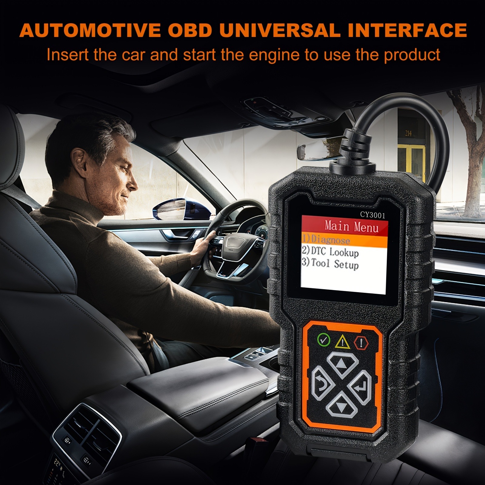 New CY3001 OBD2 Scanner, OBD2 Reader & Engine Fault Scanner, CAN Diagnostic Scan Tool for all ...