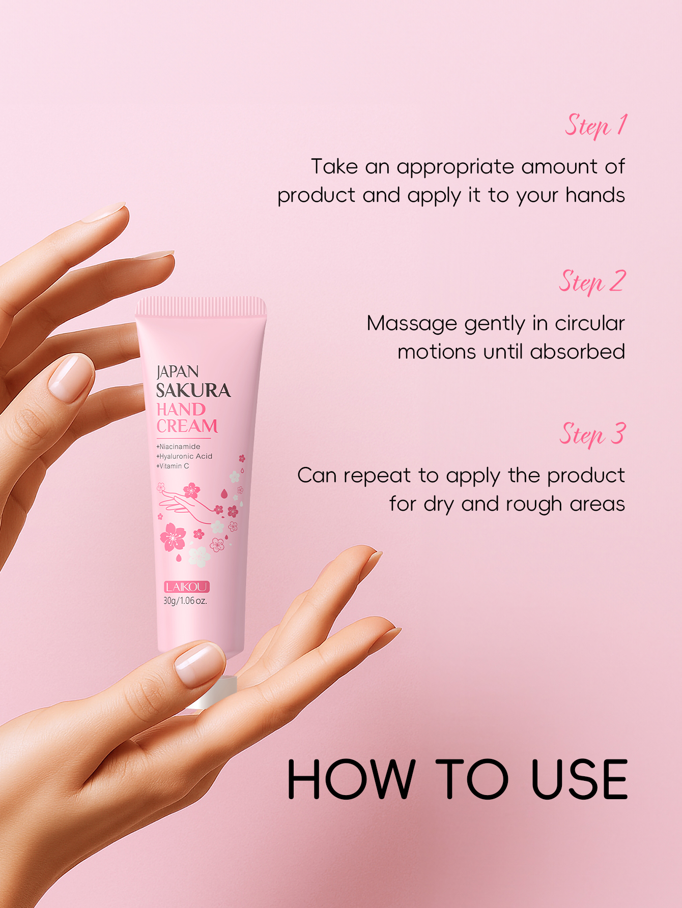 LAIKOU Japan Sakura Hand Cream 30g - Hydrating & Velvety Hands | Shopee ...
