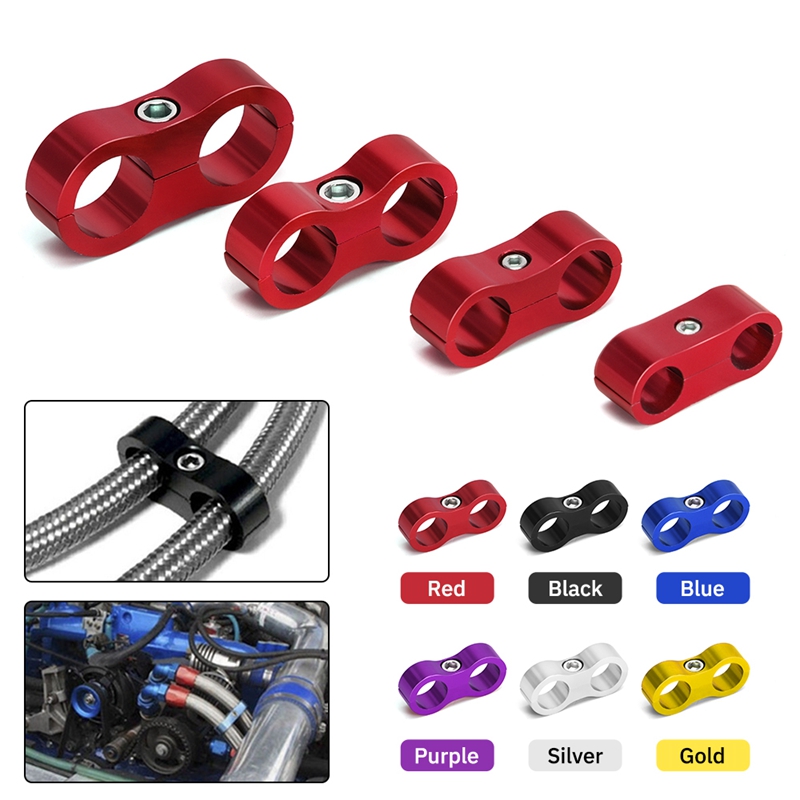 Dual-Hole Oil Hose Clamp Mounts for Custom Automotive Braided Lines ...