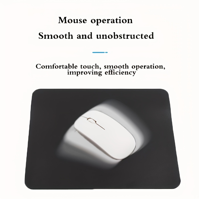 Small Mouse Pad Pu Leather Anti Slip Desk Mat Waterproof Gaming ...
