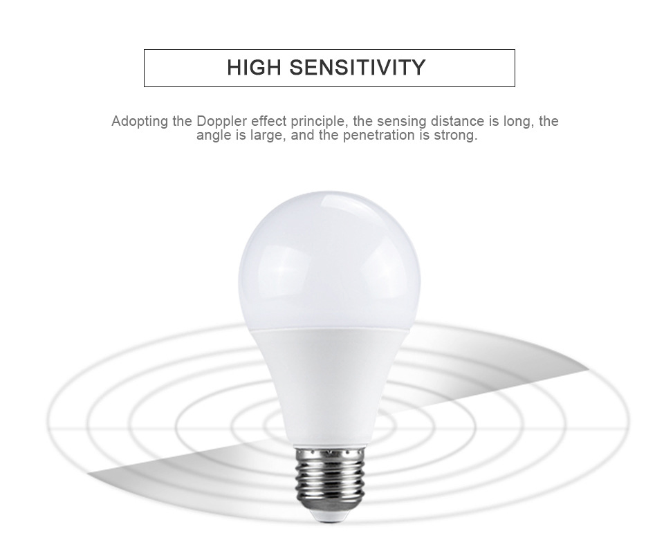 LED Sensor Bulb E27 5W 9W 12W Dusk to Dawn Smart Lamp Bulbs Day Night ...