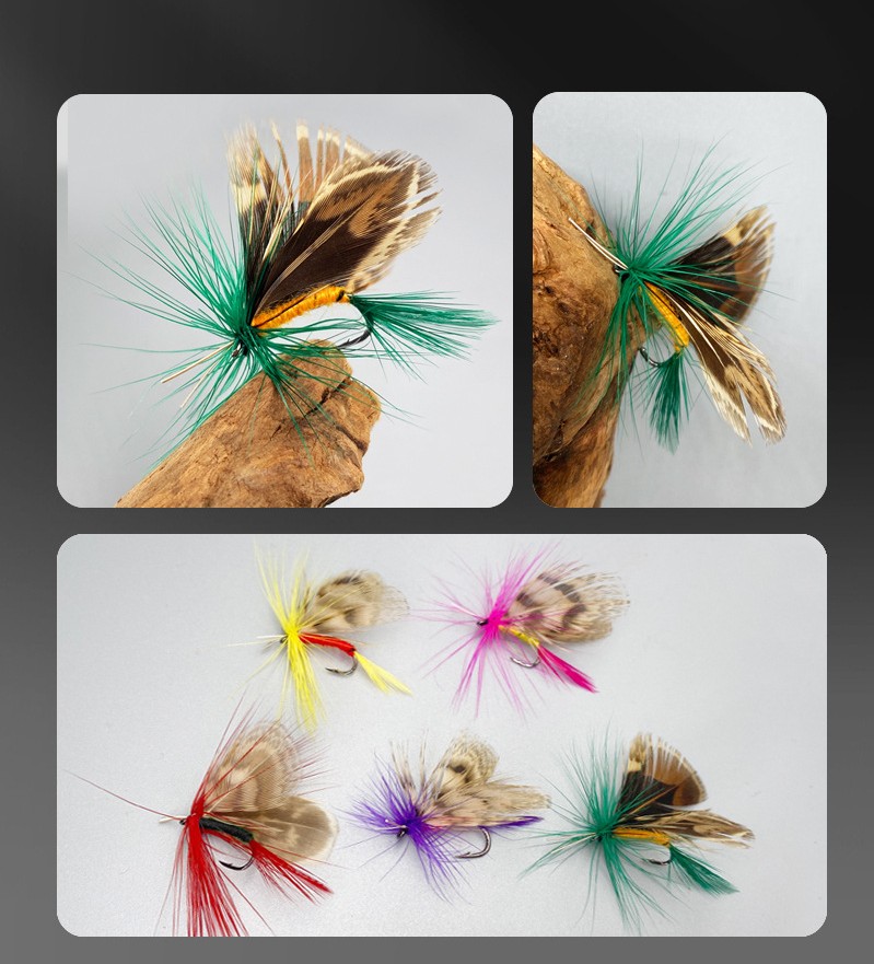 10-Pack Insect Flies Fly Fishing Lure Artificial Lures With Super Sharp ...