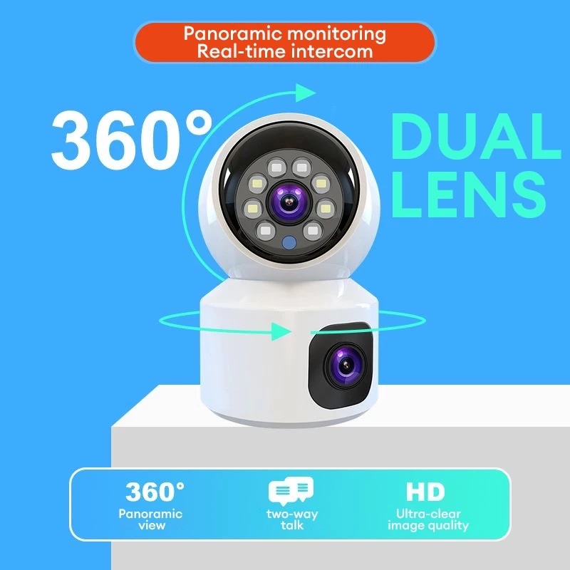 V380 PRO Q4S Dual Lens Two Direction 1080P 360° IP CCTV Wifi Security ...