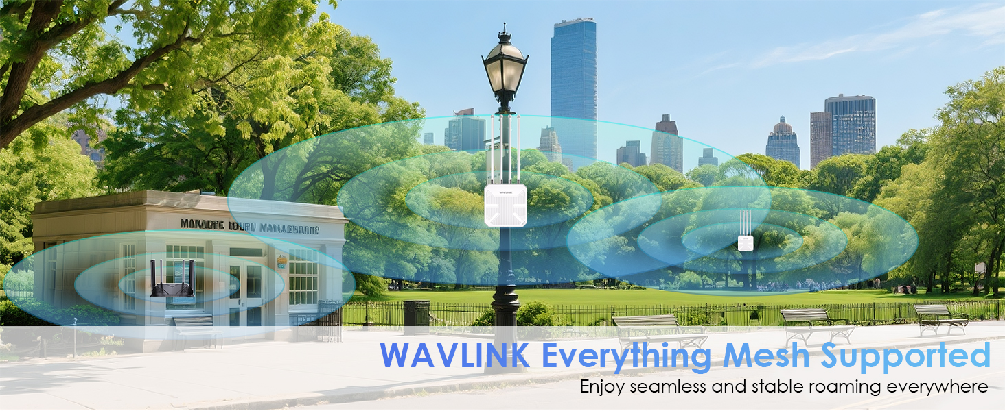 WAVLINK WIFi 7 Outdoor WiFi Antenna BE5100 Long Range Access Point With ...