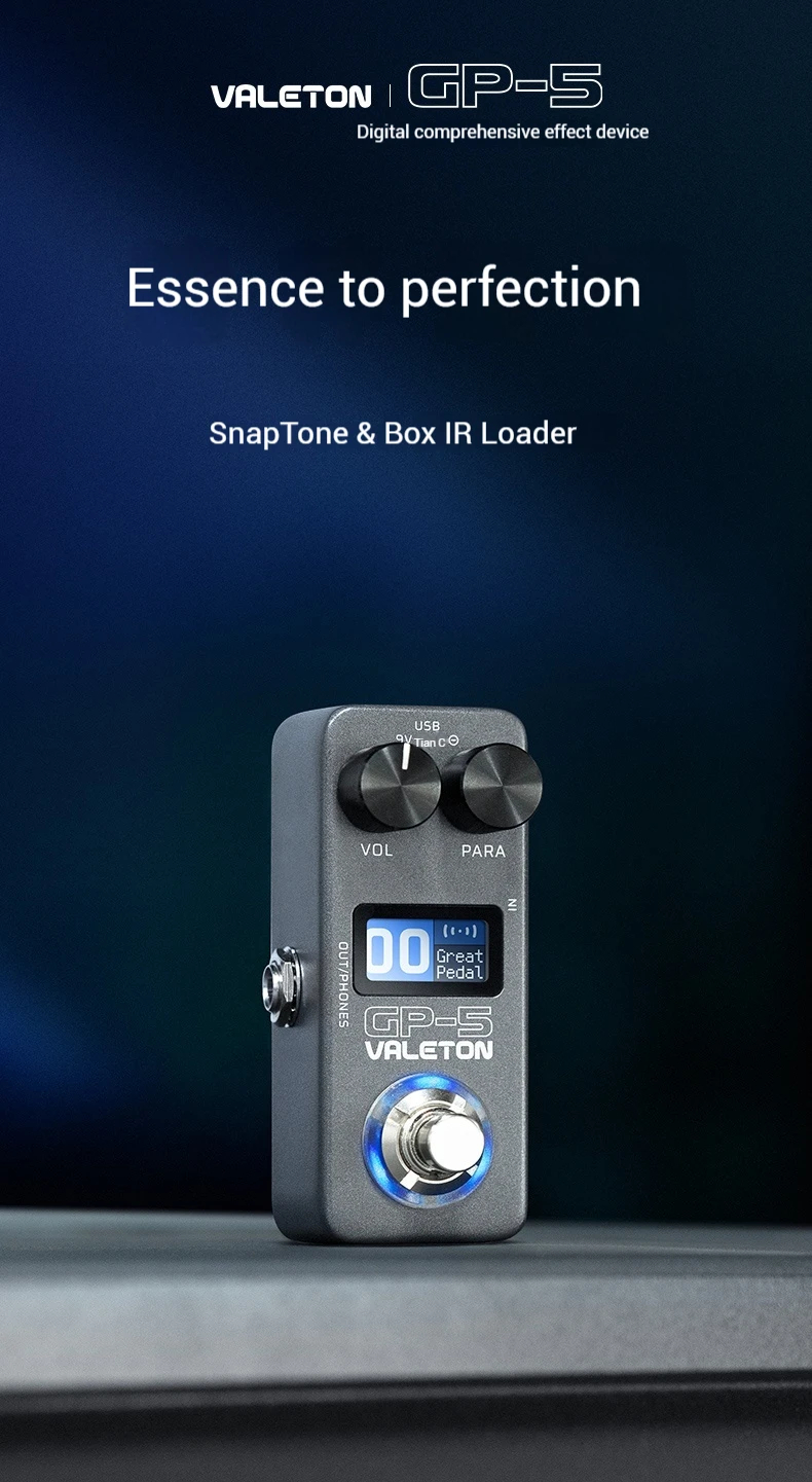 Valeton GP-5 Stubborn Electric Guitar Integrated Effect Device Single Bass Intelligent Portable ...